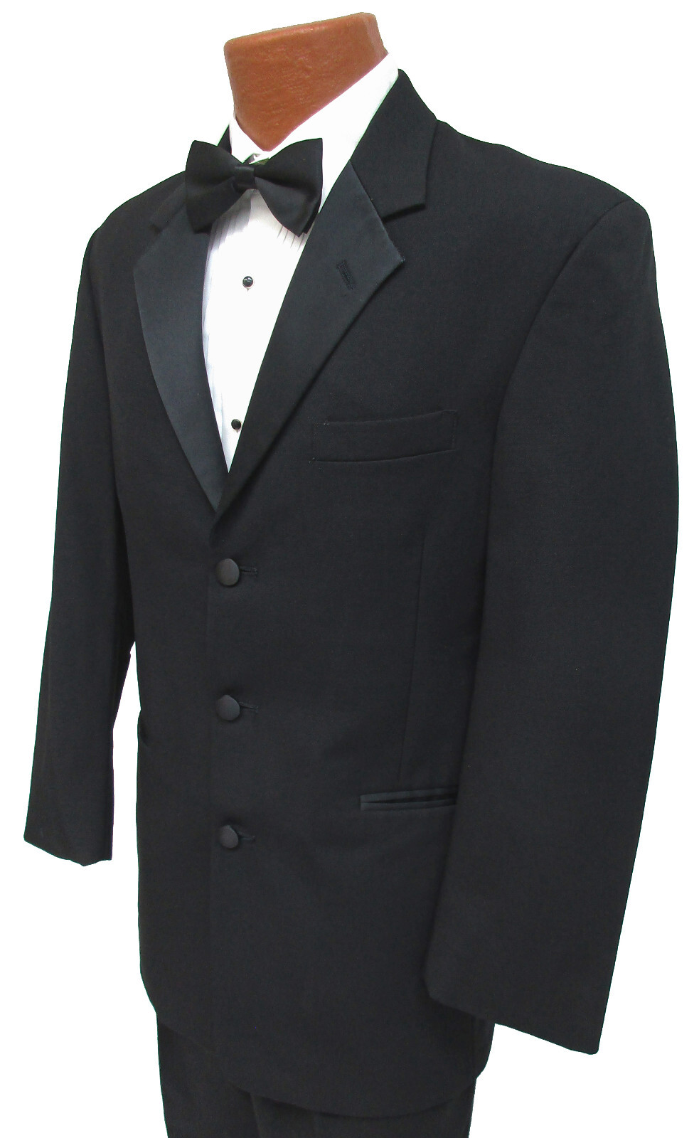 Men's Black Chaps Tuxedo Jacket Discount Cheap Sale Clearance Wedding ...