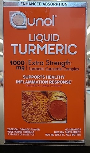 Qunol Liquid Turmeric Curcumin with Bioperine 1000mg 60 Servings - 30.4 ...