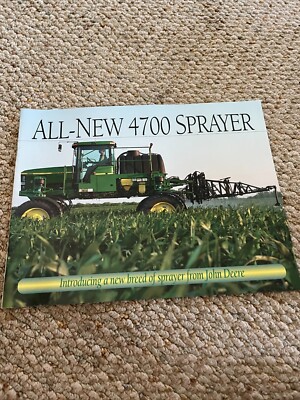 John Deere 4700 Sprayer For 1996 Brochure FCCA | eBay