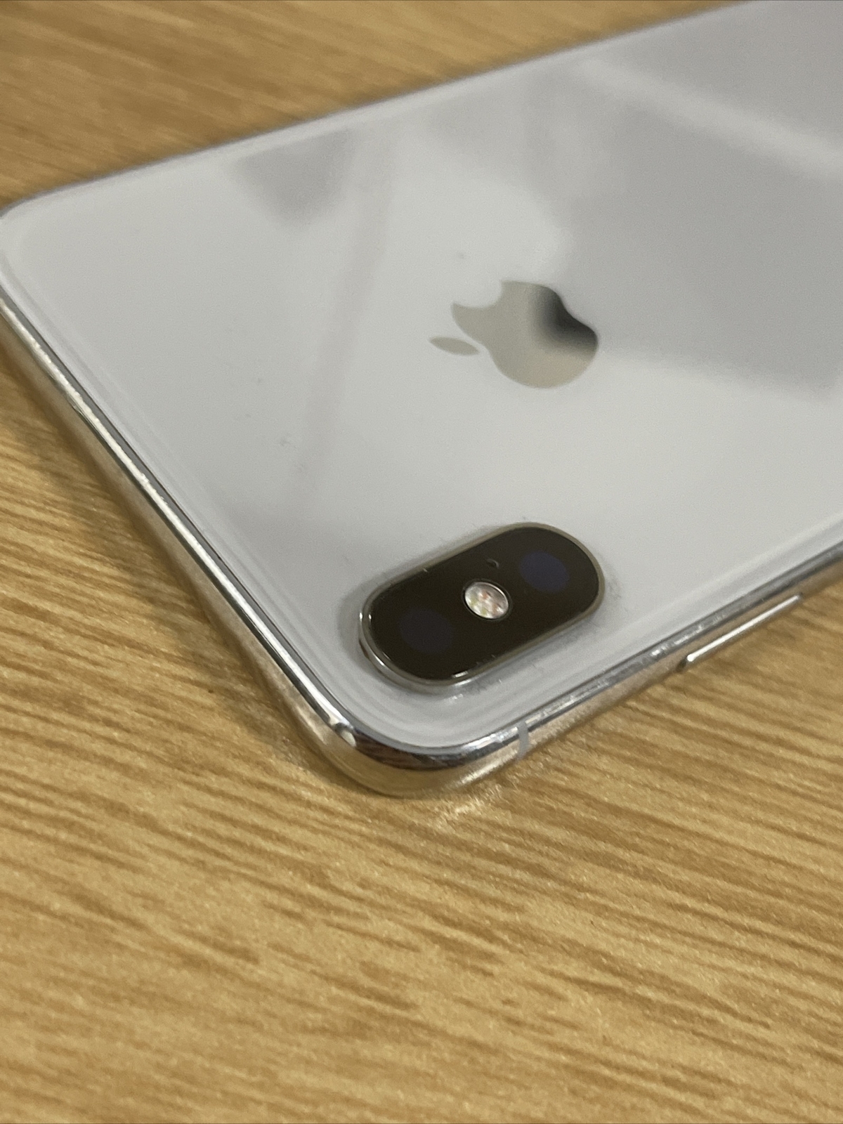 iPhone X Back Housing Replacement Silver White Frame With Small Parts ...