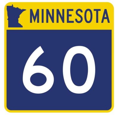 Minnesota State Highway 60 Sticker Decal R4749 Highway Route Sign | eBay