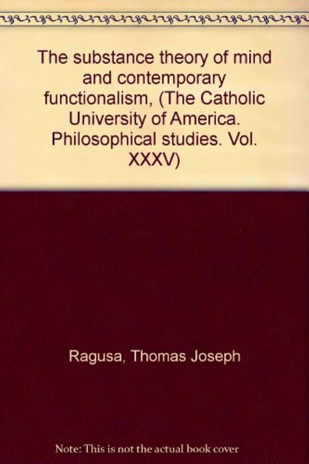 The substance theory of mind and contemporary functionalism, (The ...
