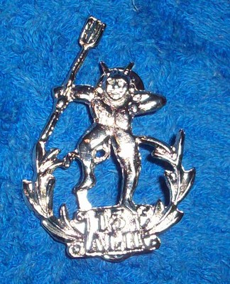 13 ALH REGT HAT BADGE - AUSTRALIAN LIGHT HORSE ARMOURED CORPS WW1 ...