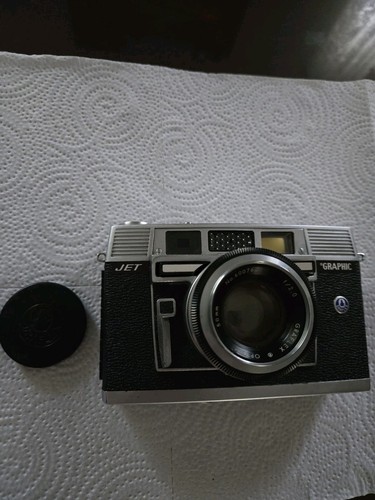 GRAFLEX GRAPHIC 35 JET BY KOWA JAPAN CO2-power NEUTERED, OPTAR 50MM F/2 ...