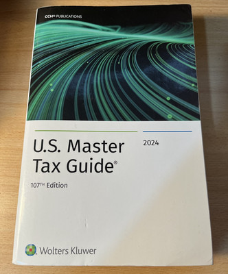 U.S. Master Tax Guide 2024; 107th Edition. Support Charity. Tax Law ...