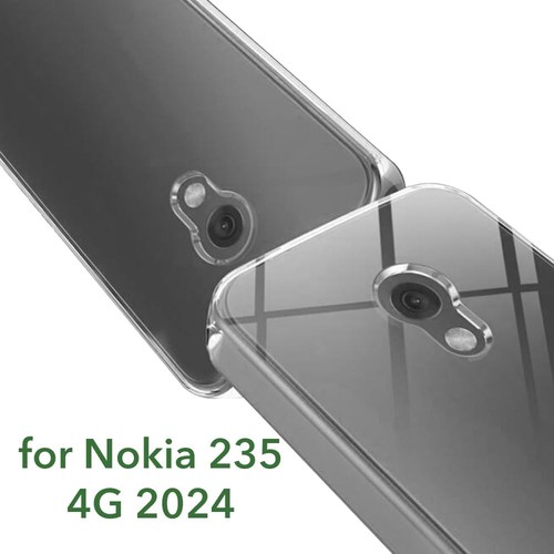 Pour Nokia 235 4G (2024) Étui,Slim Transparent Silicone Antichoc Gel ...