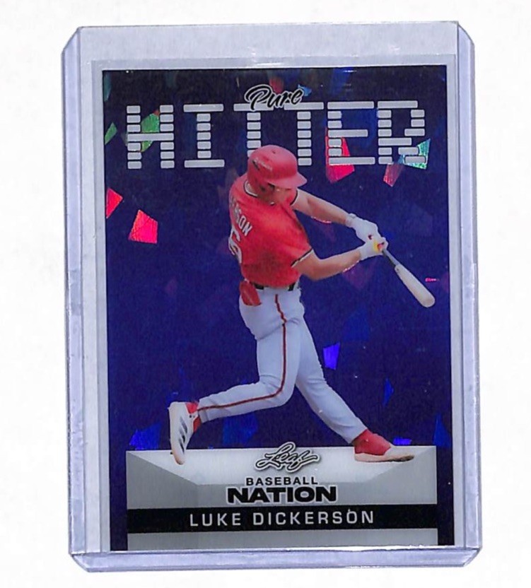 Luke Dickerson 2025 Leaf Baseball Nation #PB-21 Pure Hitter Base ...