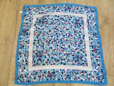 ALEXON MADE IN ITALY PRINTED DARK TURQUOISE & WHITE ABSTRACT PRINT ...