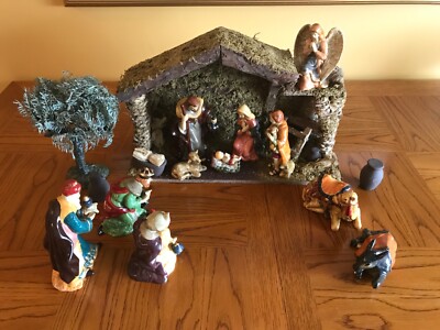 Thomas Pacconi 18 pc Handpainted Porcelain Nativity Set | eBay