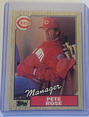 1987 Topps Pete Rose Cincinnati Reds #393 ****ERROR CARD**** | eBay