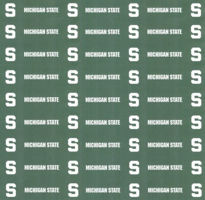 Michigan State University Spartans GREEN NCAA Scrapbook Paper 12x12" | eBay