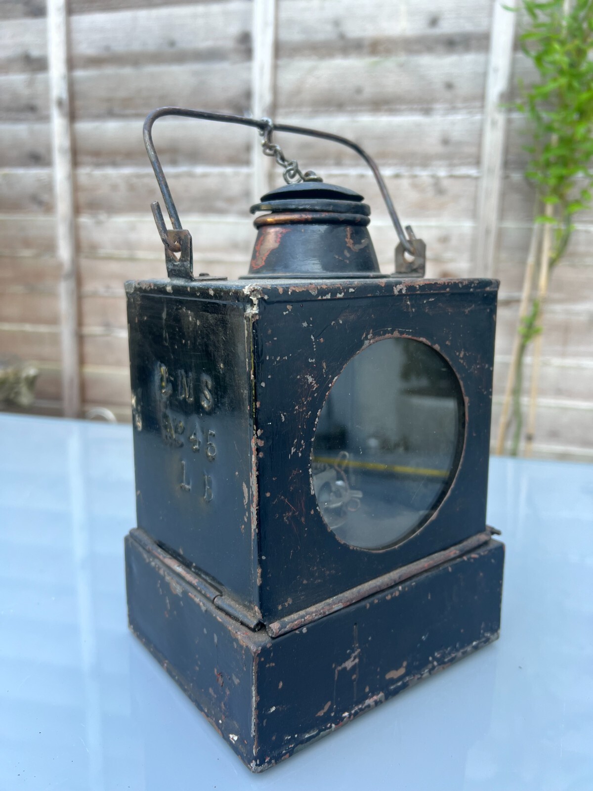 OLD LMS CALEDONIAN PATTERN RAILWAY LAMP - MARKED LMS No 45 LB | eBay UK