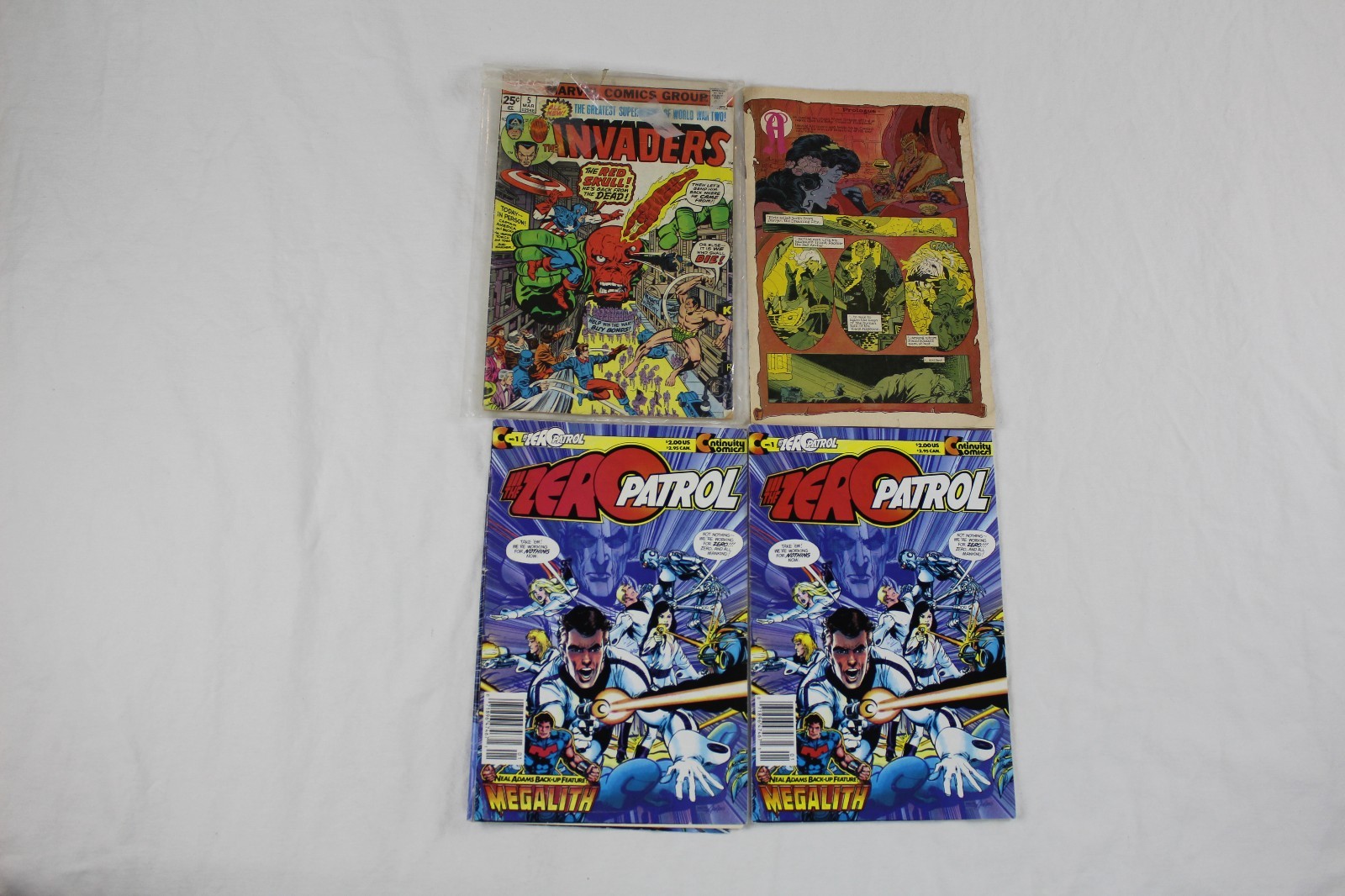 Lot of 8 Comic Books Samuree The Zero Patrol The Invaders & Jason ...