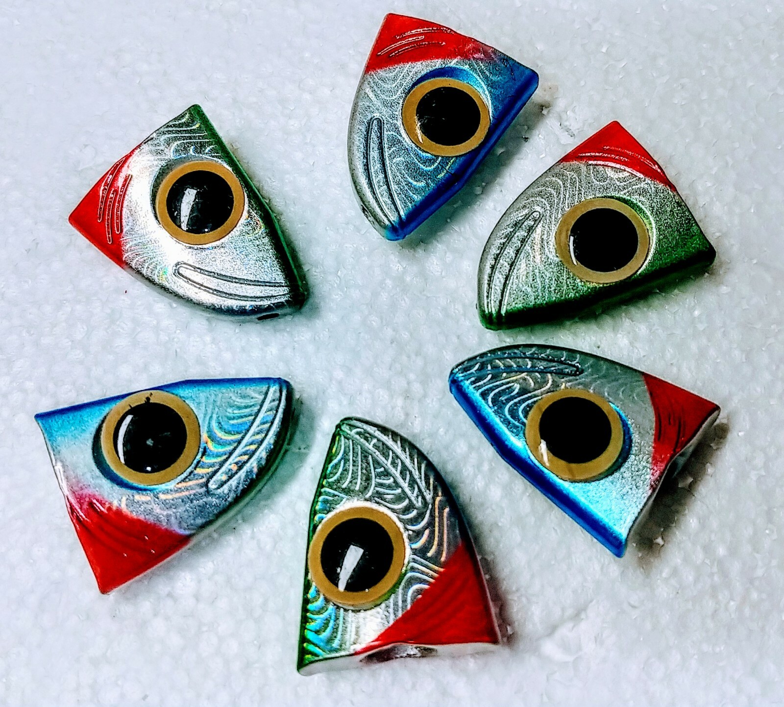 12 pcs - Trolling Fly Rattle Heads And Fly Head Salmon and Trout ...