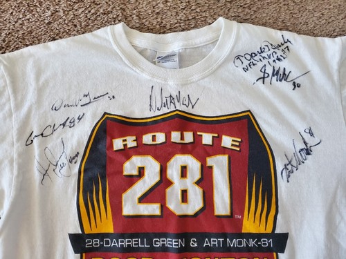 Art Monk - Darrell Green - Dexter Manly - Route 281 Autograph Shirt | eBay