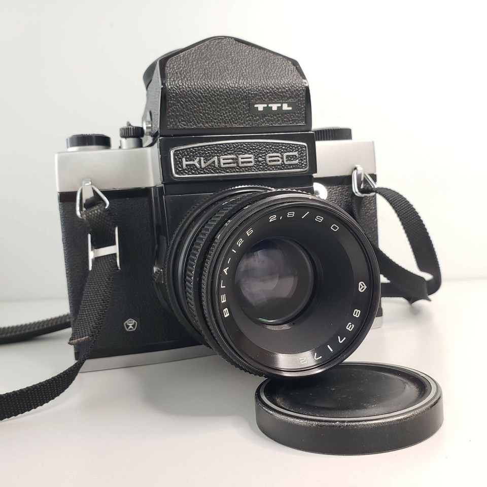 Kiev 6S C MEDIUM Format 6x6 camera Film Vega 12B 90mm f2.8 | eBay