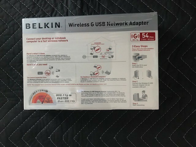 Belkin Wireless G WiFi F5D7050 Desktop & Laptop USB Network Adapter New ...