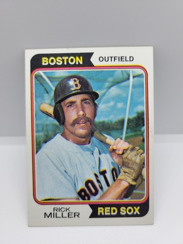 1974 Topps #247 Rick Miller Boston Red Sox EX-MT | eBay