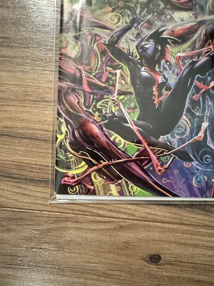 GWENOM VS CARNAGE 2 CLAYTON CRAIN BLACK LIGHT VIRGIN VARIANT KING IN ...