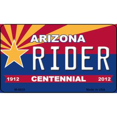 Rider Arizona Centennial State License Plate Tag Magnet M-6828 | eBay