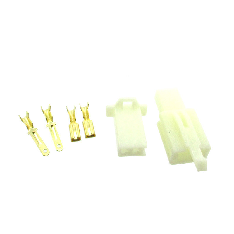 10x ATV Scooter 2 Pins Electrical Wire Connector Terminal Harness Plug ...