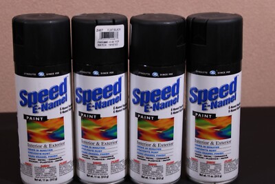 Aervoe Flat Black Zynolyte Speed Enamel Spray Paint 16 oz. 6-Pack Z487 ...