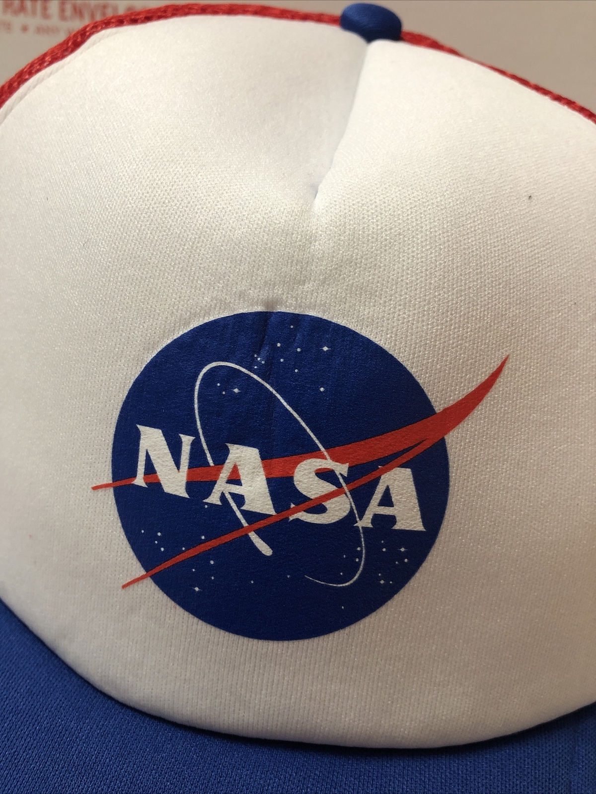 NASA Mesh Baseball Cap Screen Printed Adjustable Breathable Trucker Hat ...