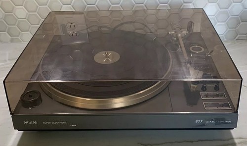 Philips Super-Electronic 877 Direct Control Turntable W/ Shure M95he ...