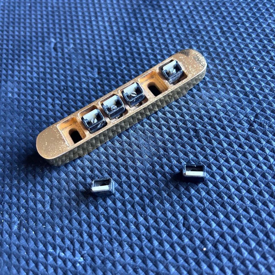 1982-83 Gibson Gold 9 Point Tune-O-Matic Bridge for Explorer 2 E2 ES ...