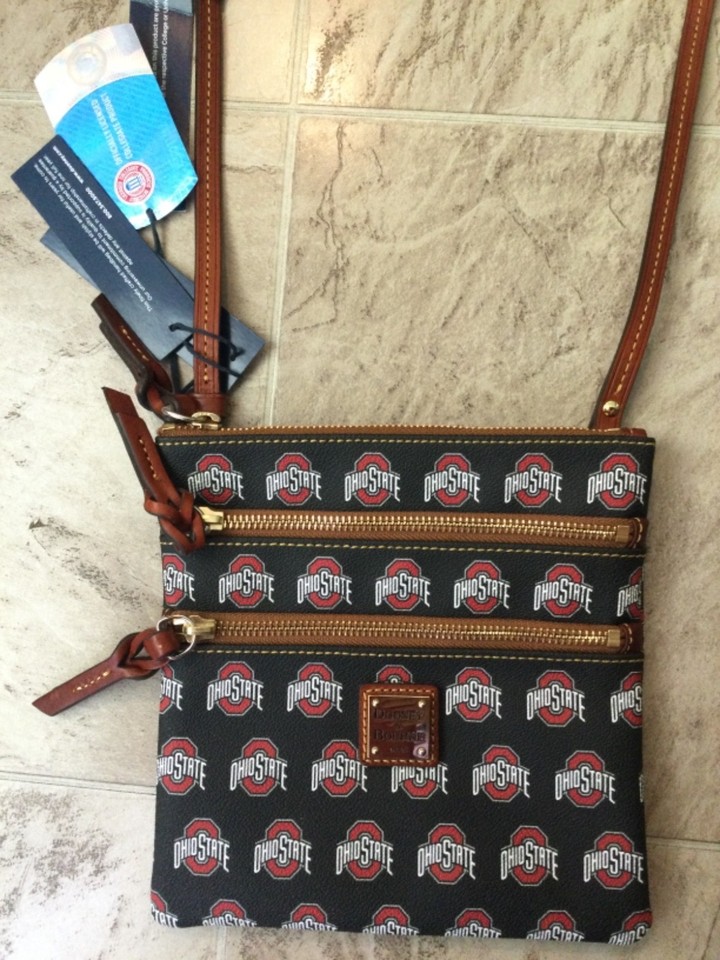 Nwt Dooney & Bourke Ohio State Buckeyes Print Triple Zip Leather ...