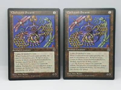 2x Homelands 1995 Clockwork Swarm MtG Magic The Gathering | eBay
