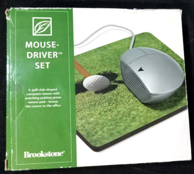 Brookstone Corded GOLF Mouse-Driver Set PS/2 - New Open Box | eBay
