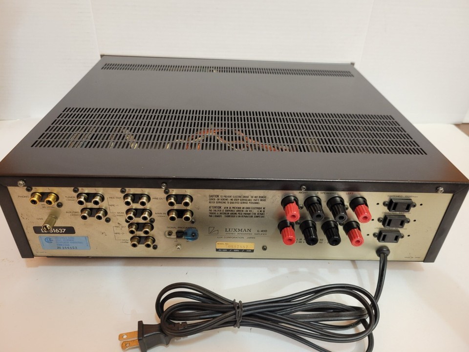 Luxman L-410 Stereo Integrated Amplifier 75Wpc Audiophile Hifi Amp | eBay