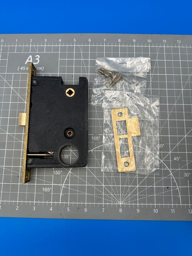 VINTAGE MORTISE LOCK US3 FINISH MADE BY LOXEM/WELCH, TEXAS | eBay