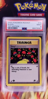 2000 Pokemon 1st Edition Team Rocket Sleep! #79/82 PSA MINT 9 | eBay
