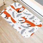 Cartoon fox Door Mat Indoor Hallway Balcony Mats Velvet Living Room ...