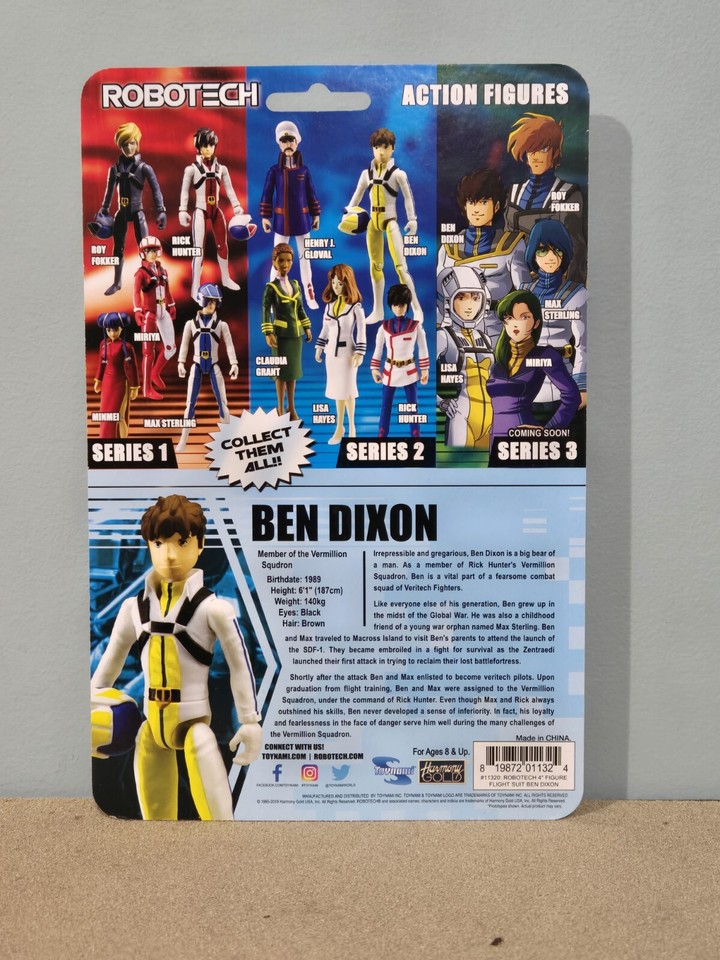 Robotech Ben Dixon Series 2 Poseable Figure by Toynami | eBay