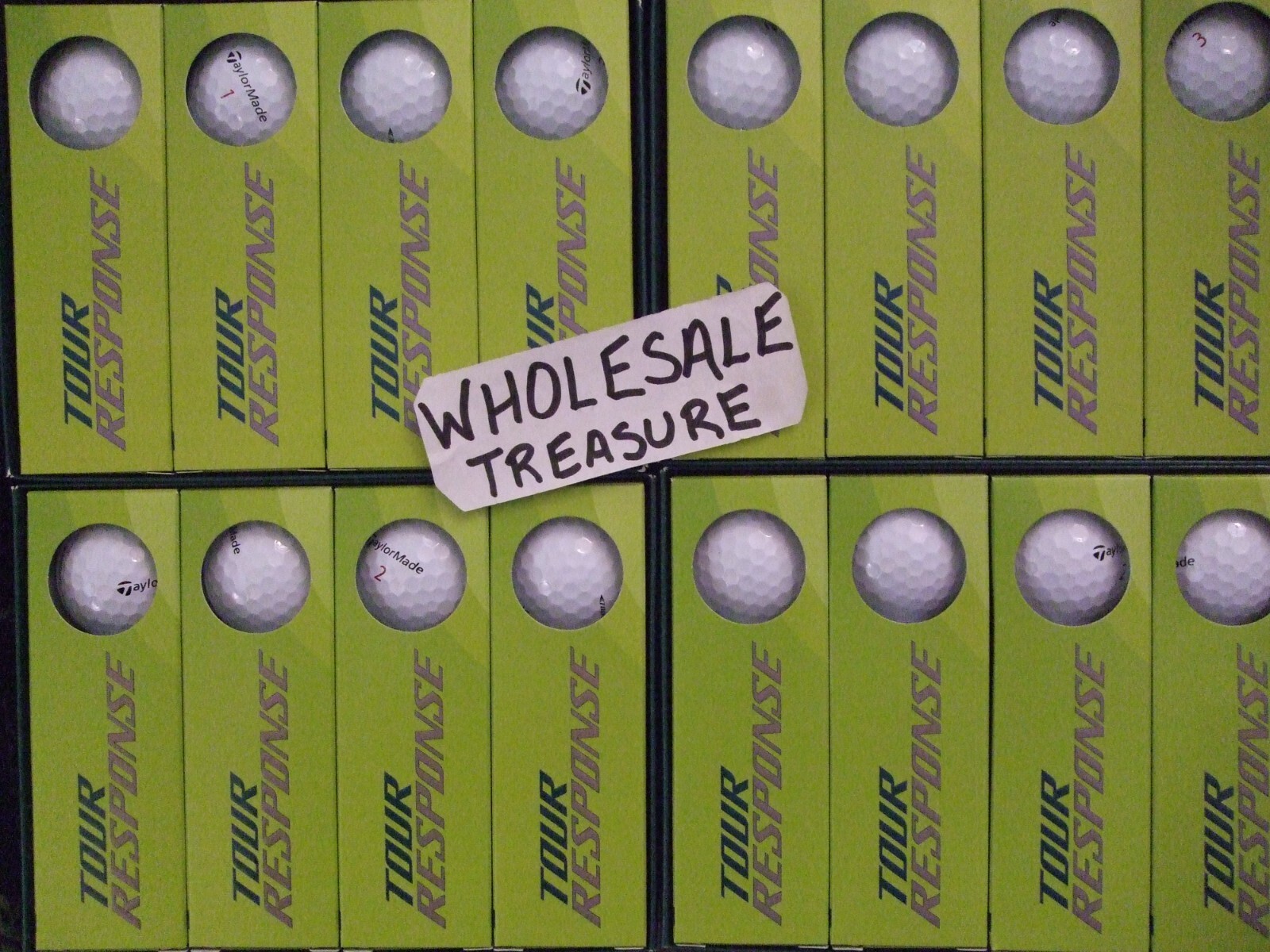 Buy 4 DOZEN) NEW TaylorMade Tour Response WHITE Golf Balls (No Logos) w ...