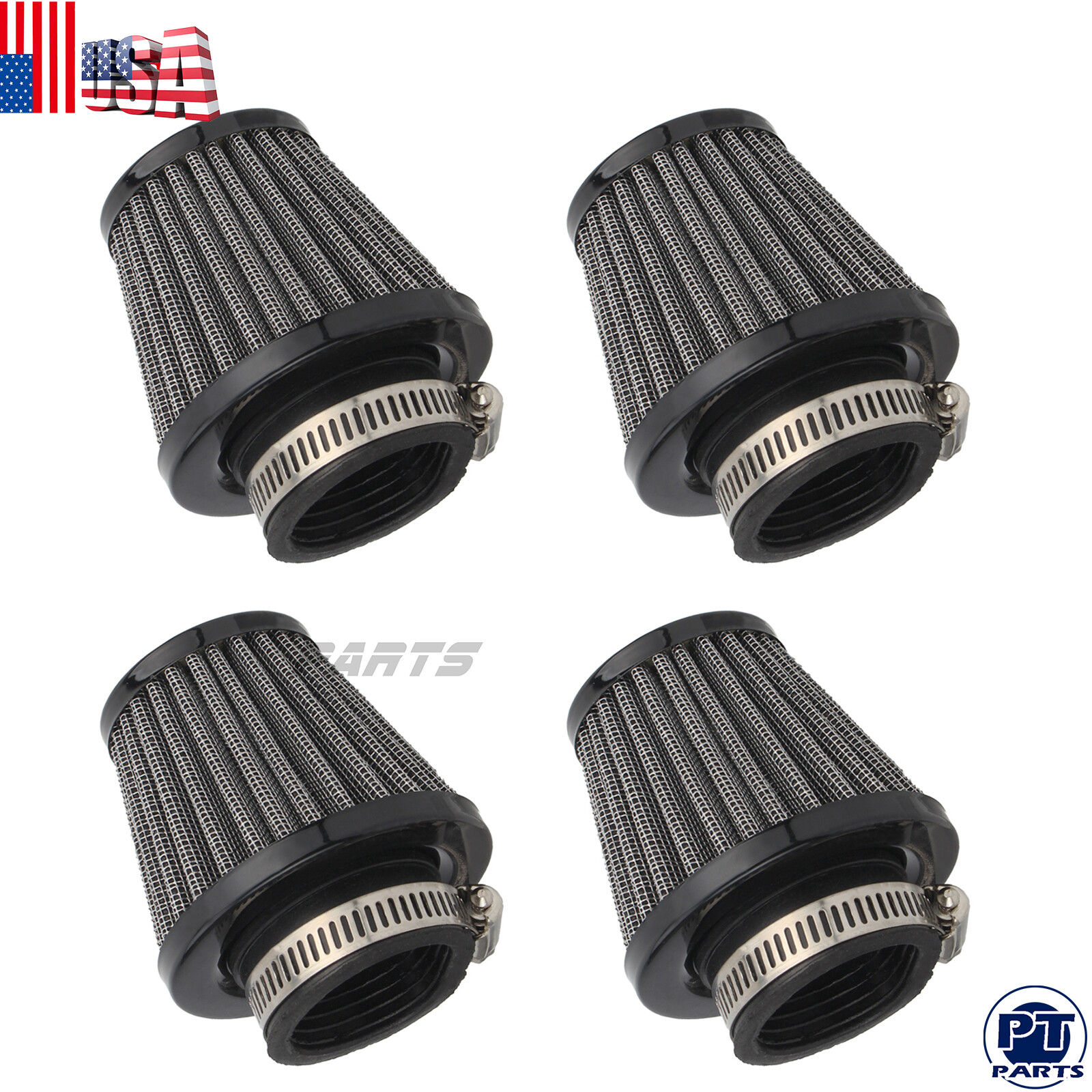 Fits Honda CB500 CB550 CB750 1969-1976 Small Black 39mm Air Filter Pod ...