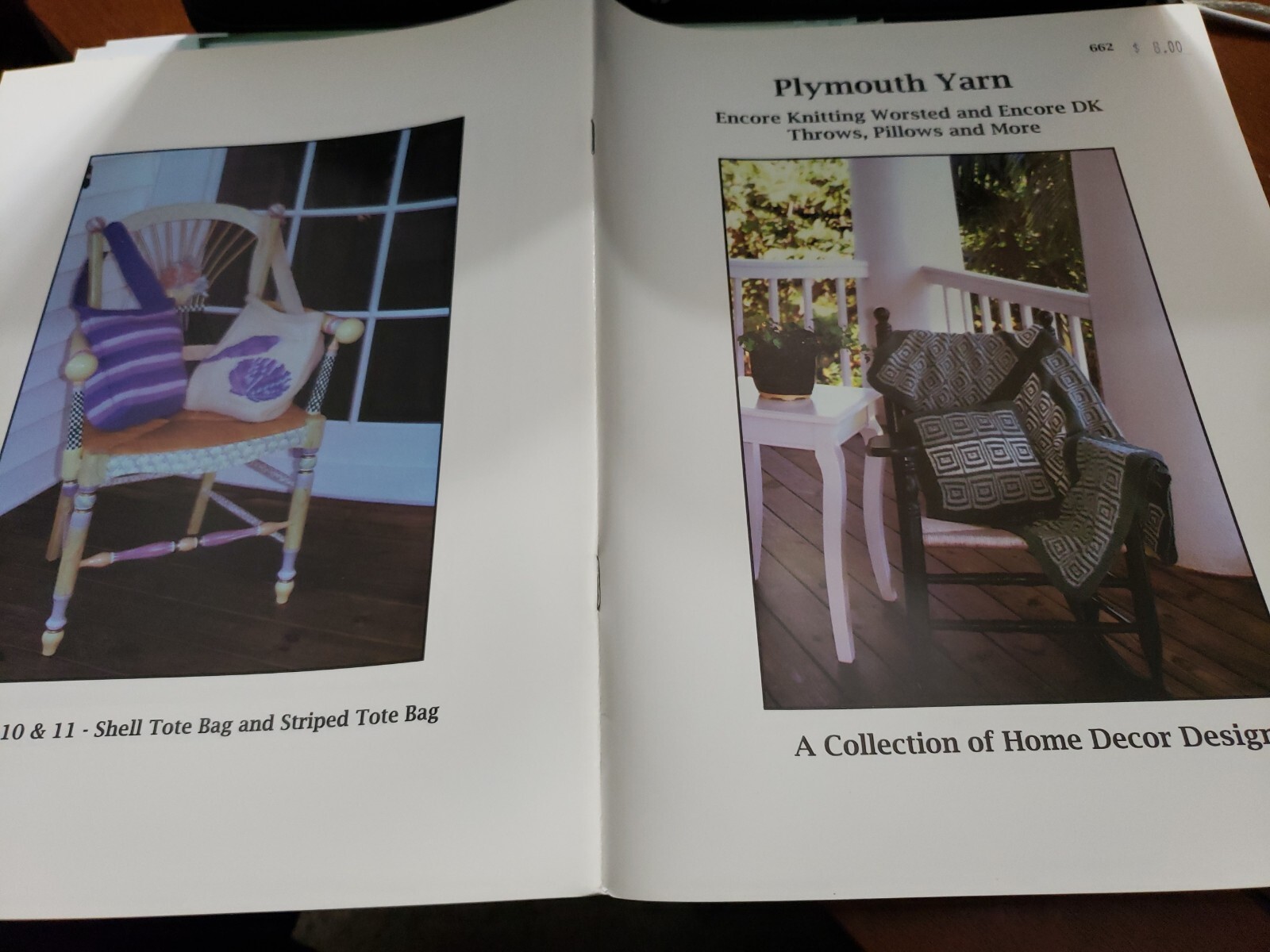 Plymouth Knitting Pattern Book 662 Encore Afghans Home Designs 11 ...