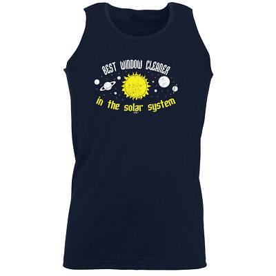 Best Window Cleaner Solar System Funny Gift Novelty Tank Top Vest ...