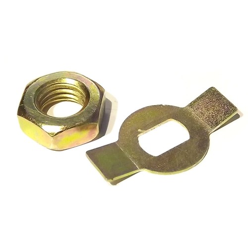 Nut+lock washer tab for early Weber Carburetor 38 DCN / 40 DCZ spindle ...