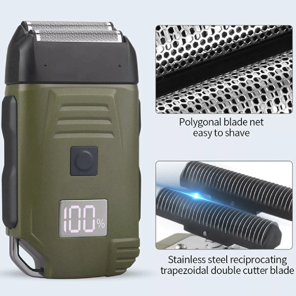 Mens USB Electric Shaver Trimmer Razor Rechargeable Hair Beard Shaving ...