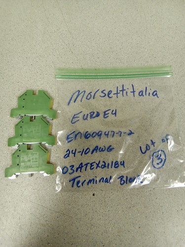 Morsettitalia Euro E4 EN60947-7-2 24-10AWG 03ATEX21184 Terminal Block ...