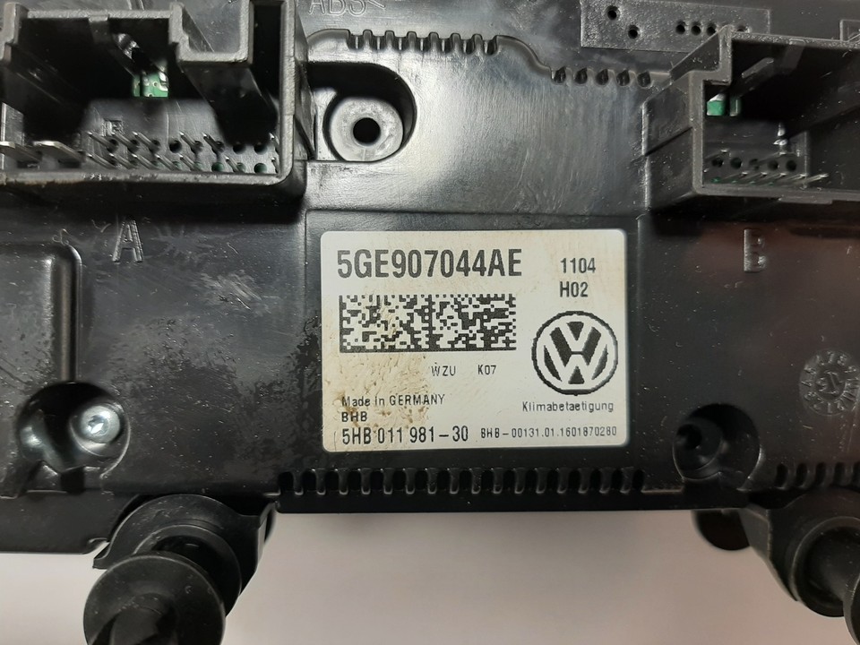 VW GOLF VII 5G1, BQ1, BE1, BE2 Climate Control Unit 5GE907044AE 1.4 ...