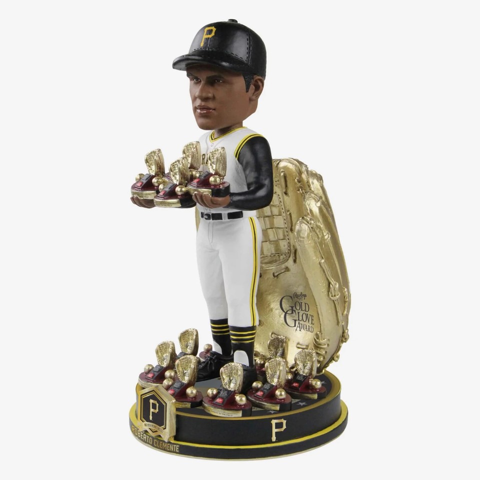 ROBERTO CLEMENTE Pittsburgh Pirates 12x GOLD GLOVE Award Trophy ...