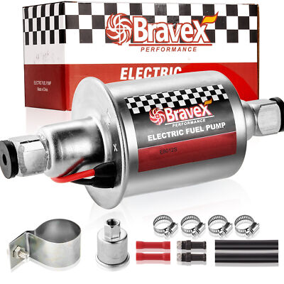 Bravex Universal Electric Fuel Pump E8012S 12V High Performance Gas ...