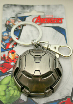 Marvel Comics Iron Man Hulk Buster Helmet Heavy Metal Key Chain New NOS ...