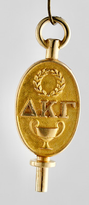 Vintage 10K Yellow Gold Delta Kappa Gamma Sorority Key Pin Brooch | eBay