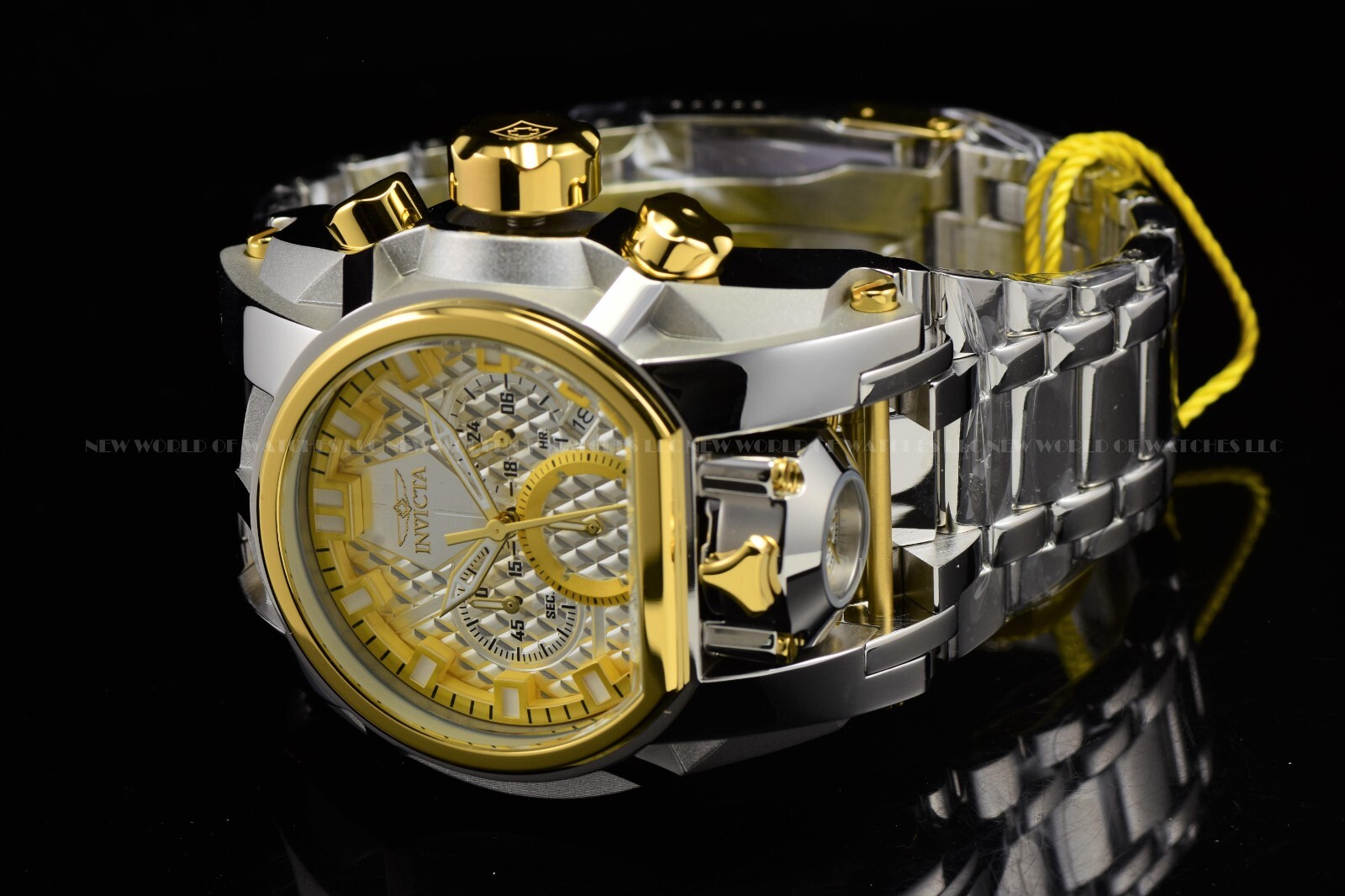 Invicta Men's Bolt Zeus Magnum 18K Gold Chronograph High Polish 52mm ...